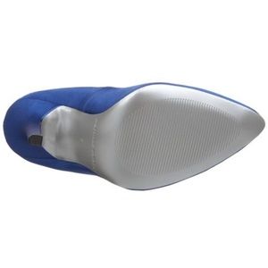 Martinez Valero | Shoes | Martinez Valero Blue Satin Pumps Shoes New In ...